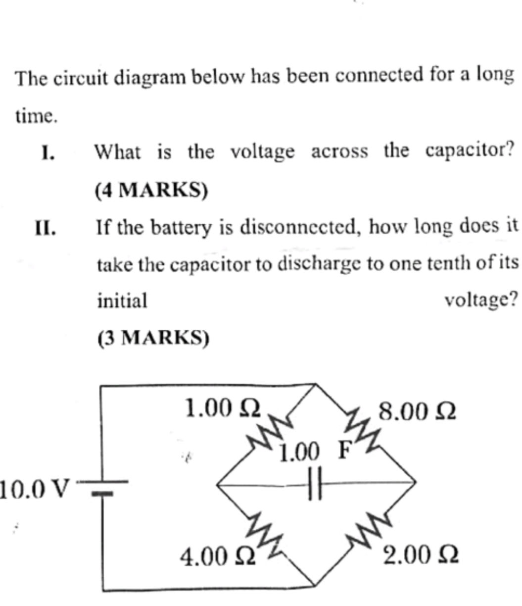 The circuit diagram below has been connected | StudyX