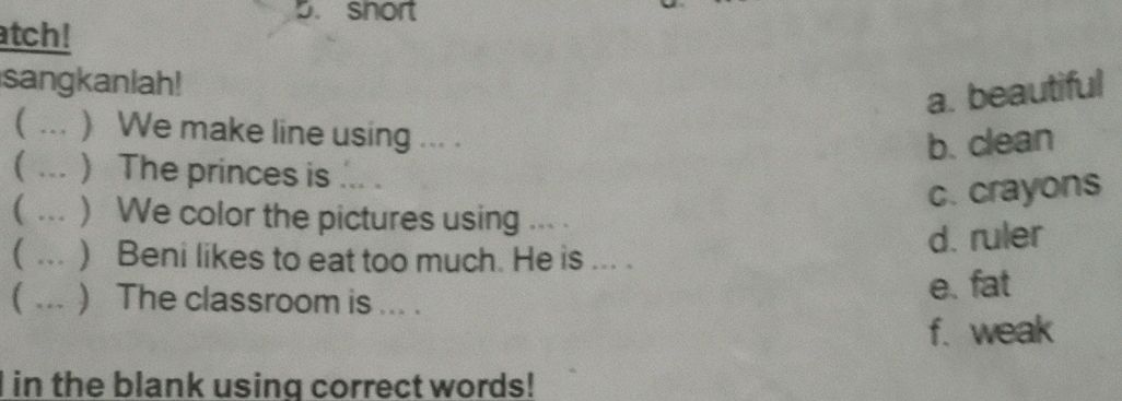 Match! (... ) We make line using .... (... | StudyX