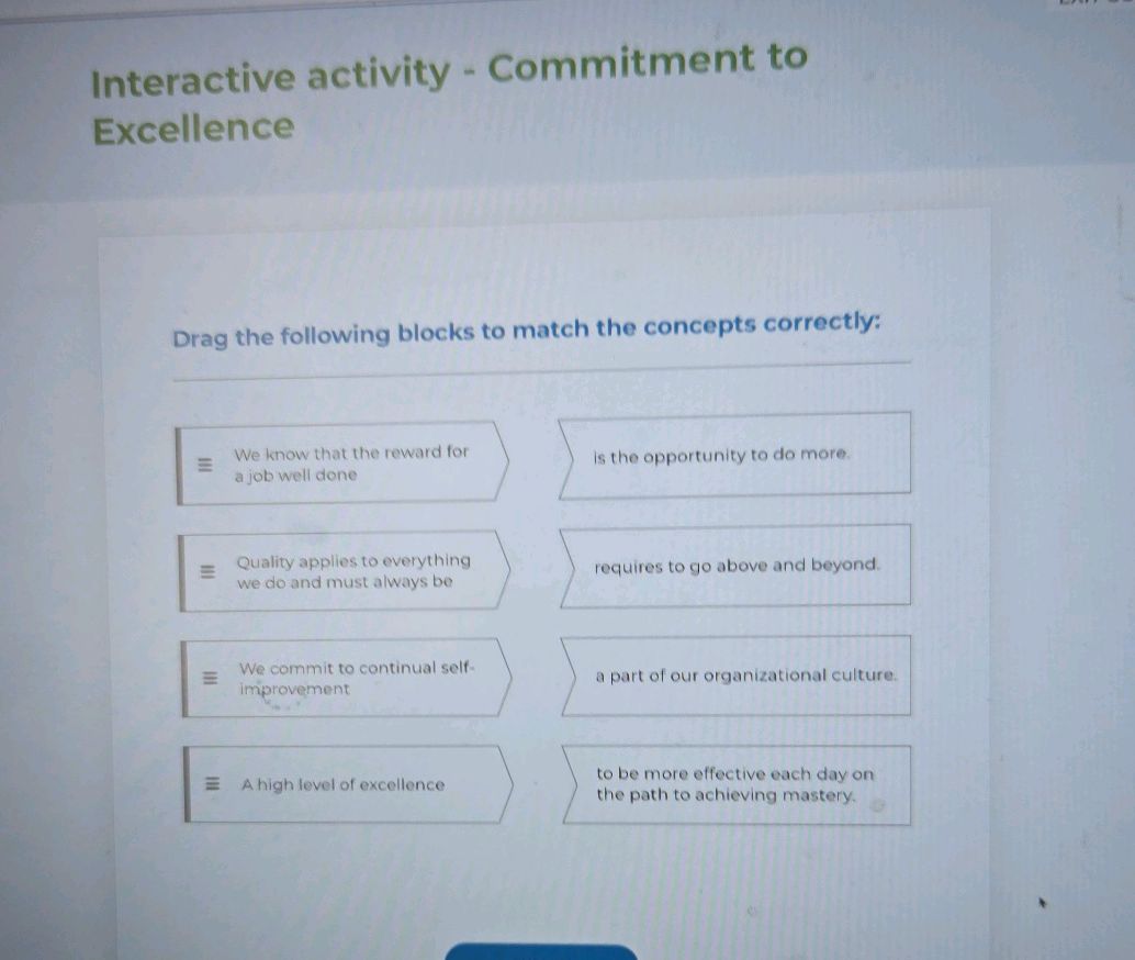 Drag the following blocks to match the | StudyX