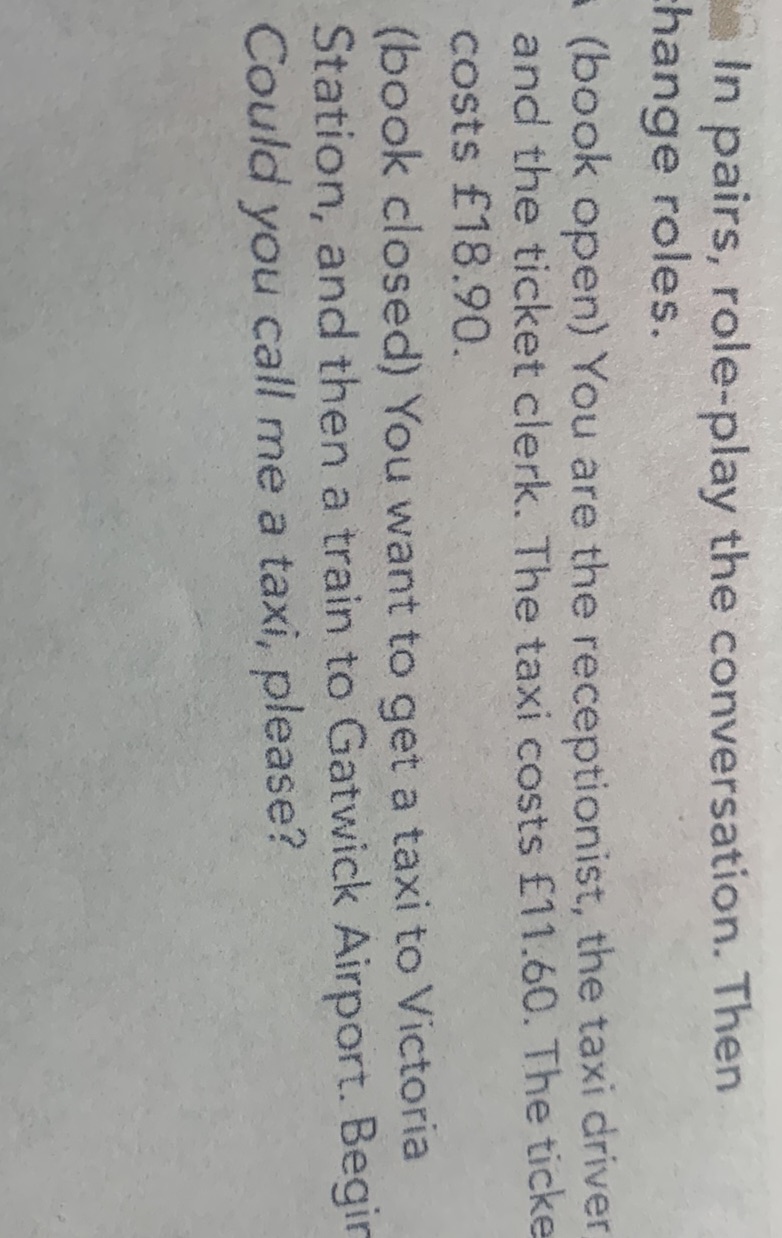 In pairs, role-play the conversation. Then | StudyX