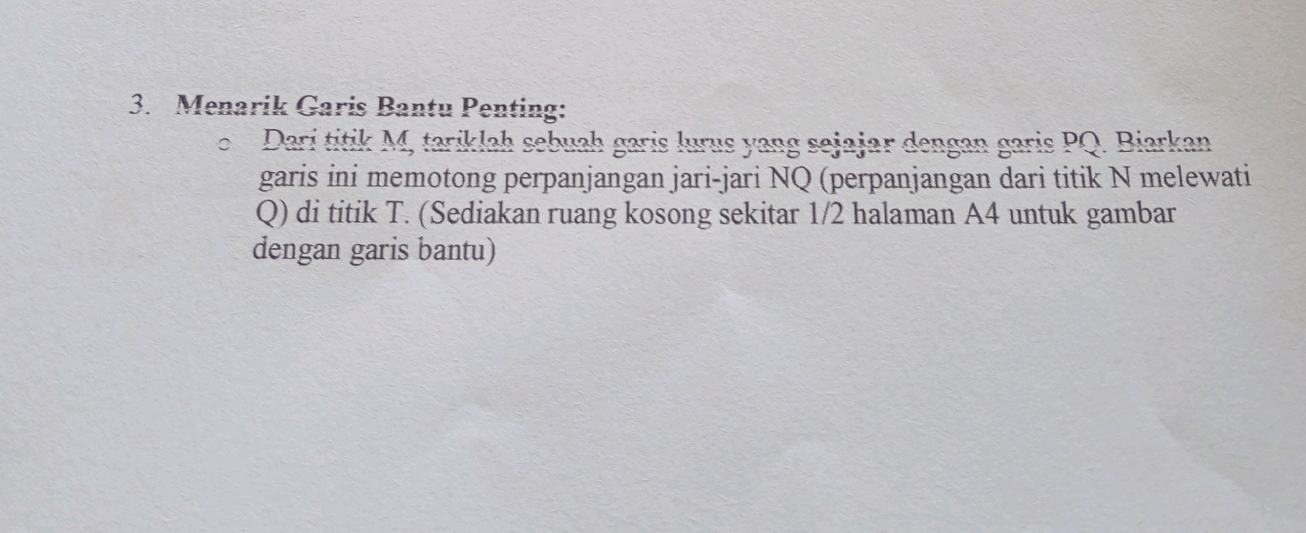 3. Menarik Garis Bantu Penting: Dari titik | StudyX