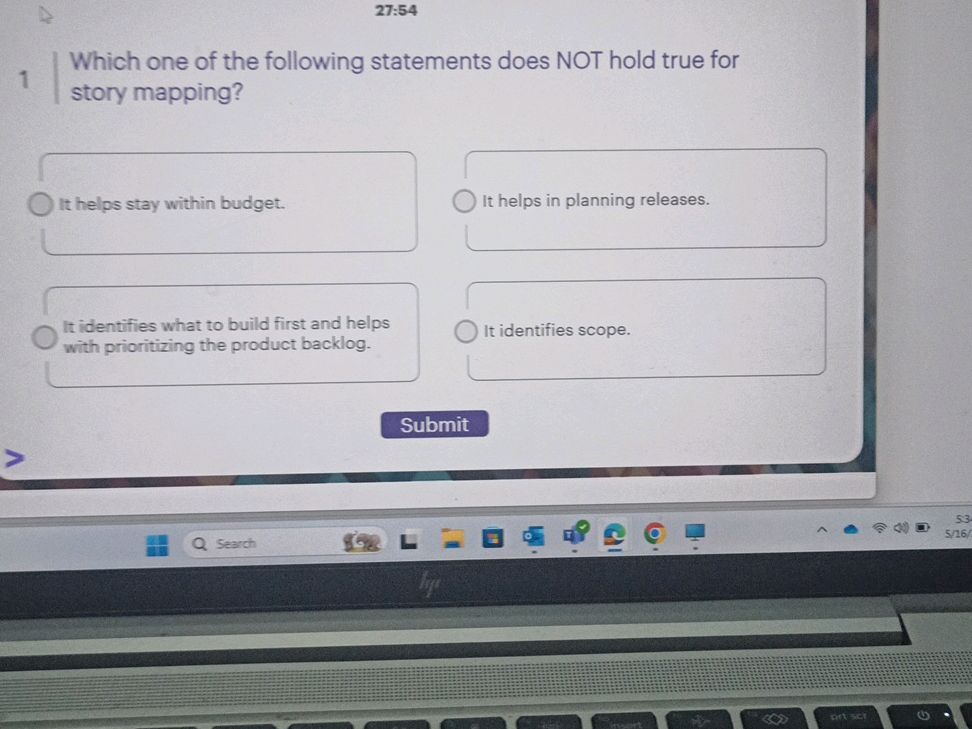 Which one of the following statements does | StudyX