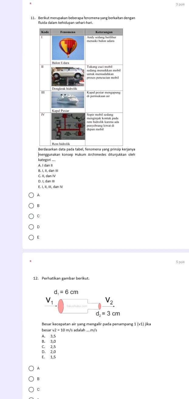 11. Berikut merupakan beberapa fenomena yang | StudyX