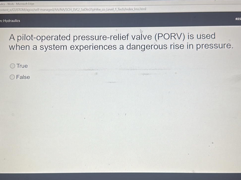 A pilot-operated pressure-relief valve | StudyX