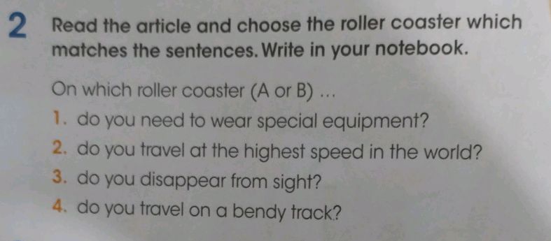 Read the article and choose the roller | StudyX