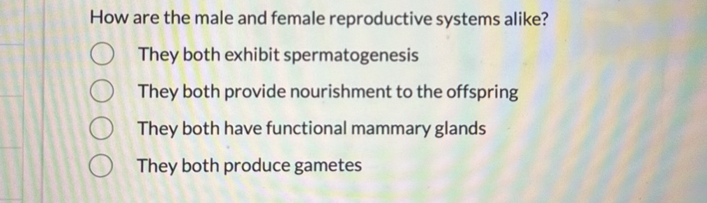 How are the male and female reproductive | StudyX
