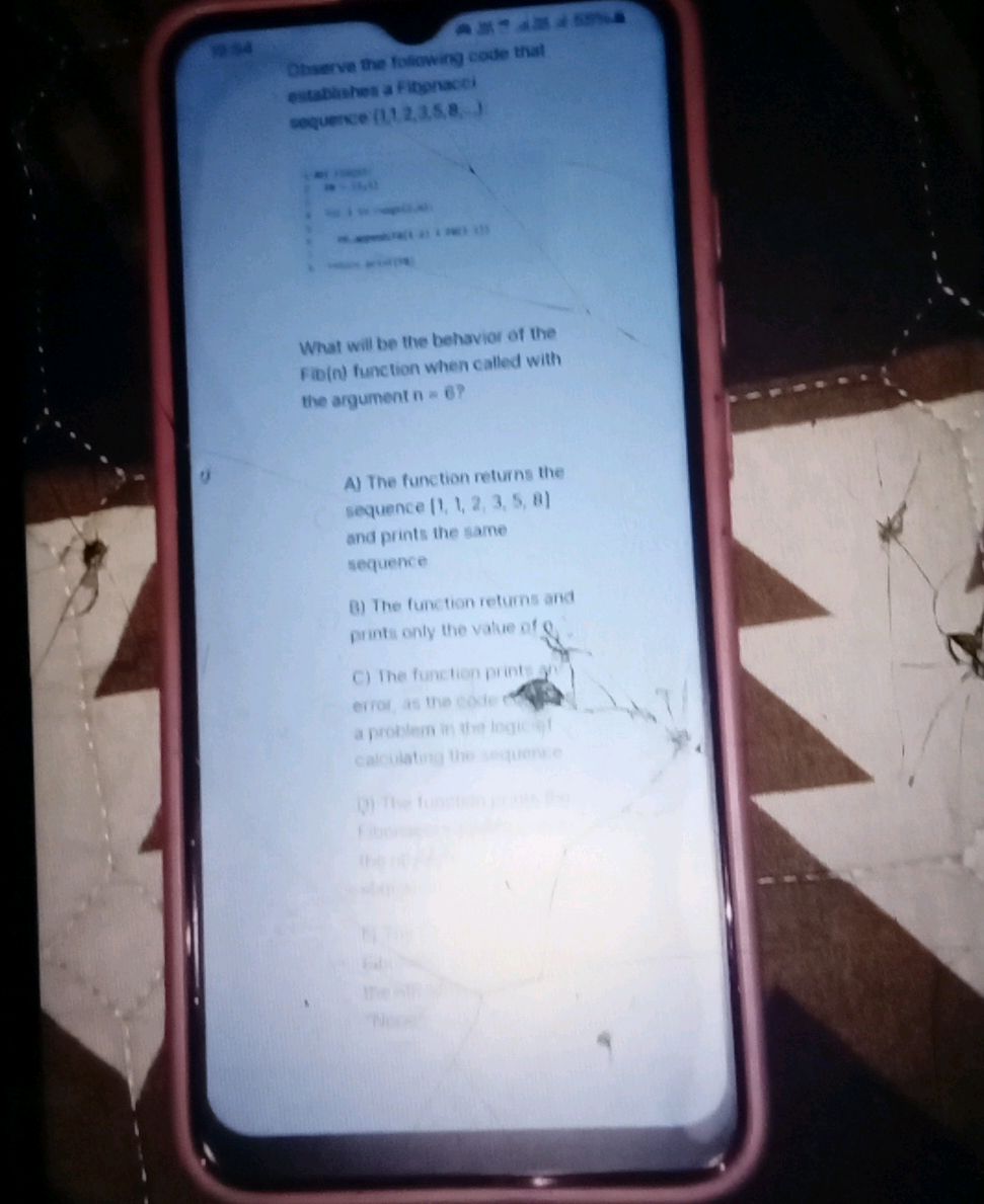 What will be the behavior of the Fib(n) | StudyX