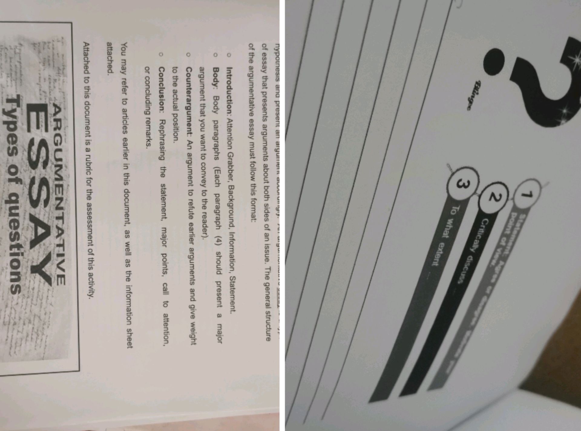 1 Statement: Agree or disagree point of | StudyX