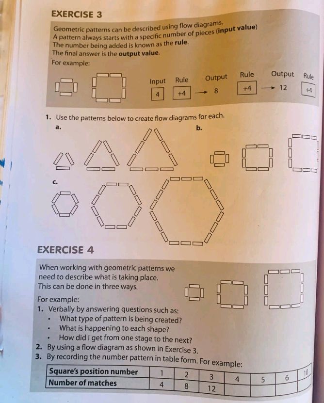 1. Use the patterns below to create flow | StudyX