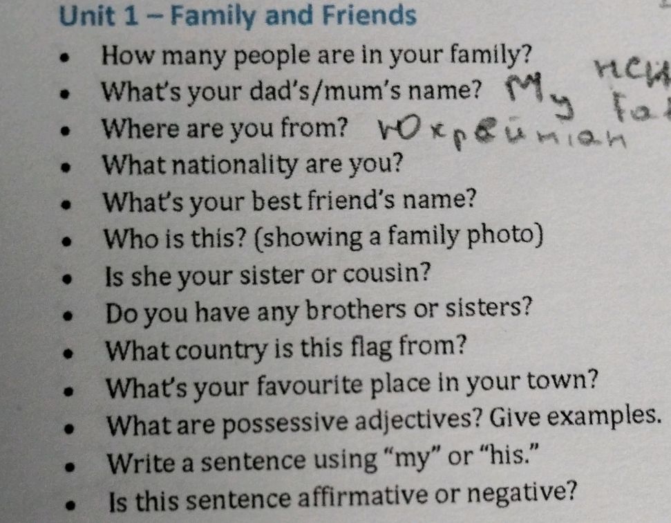 How many people are in your family? What's | StudyX