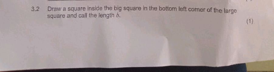 3.2 Draw a square inside the big square in | StudyX