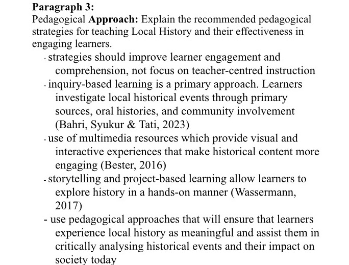 Paragraph 3: Pedagogical Approach: Explain | StudyX