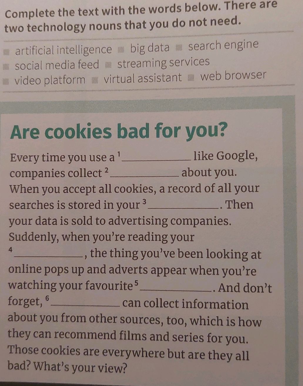 Complete the text with the words below. | StudyX