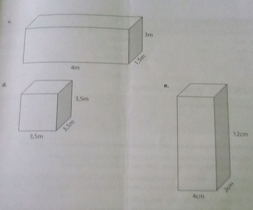 c. A rectangular prism with dimensions: | StudyX