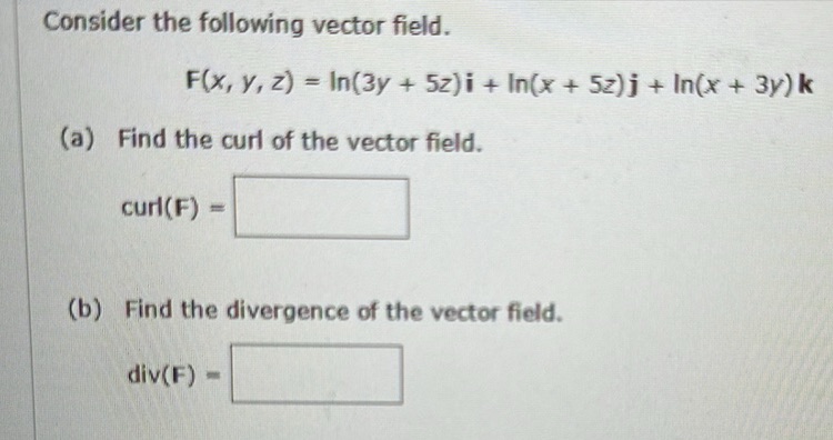 Consider the following vector field. $F(x, | StudyX