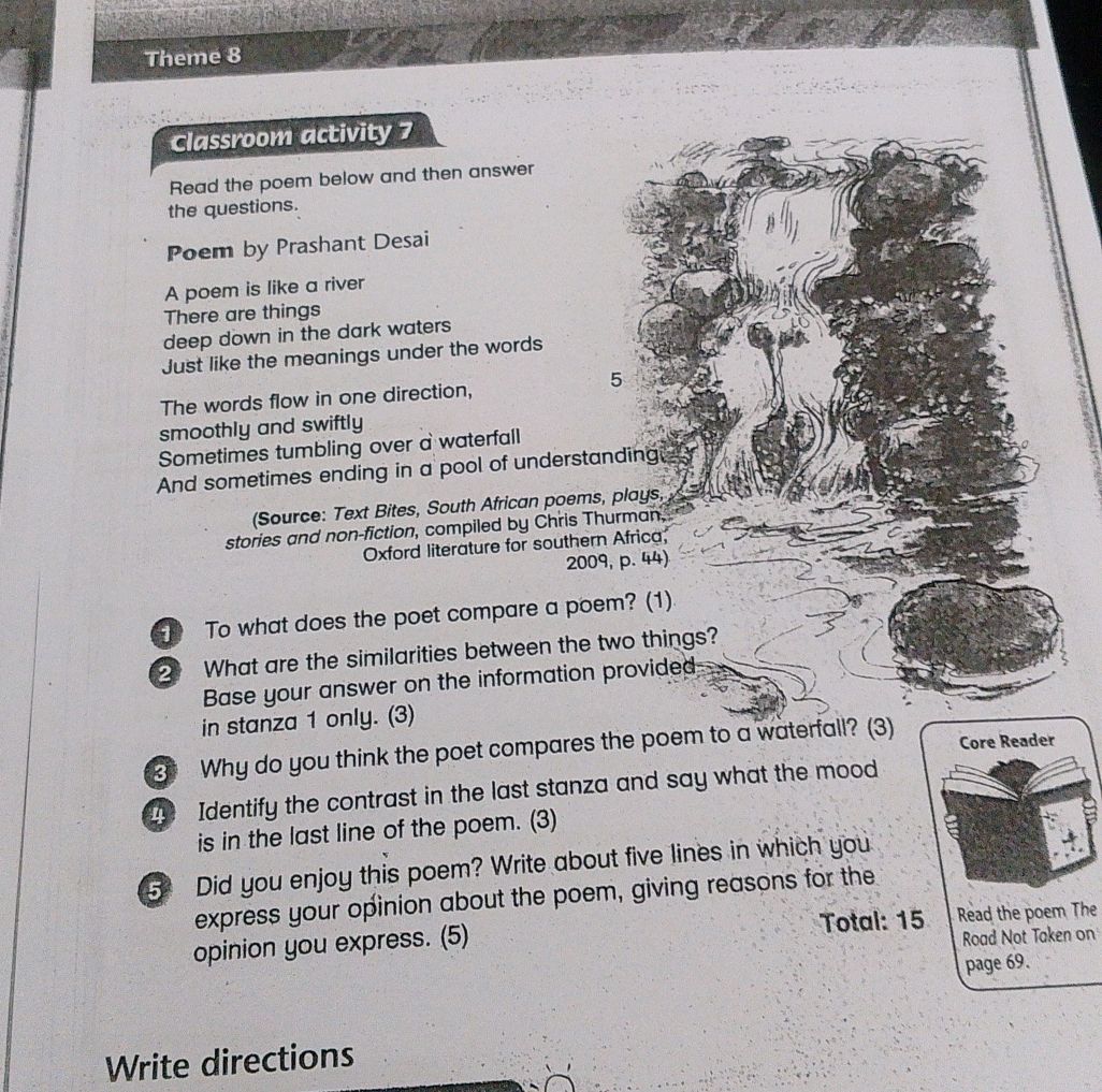 Read the poem below and then answer the | StudyX