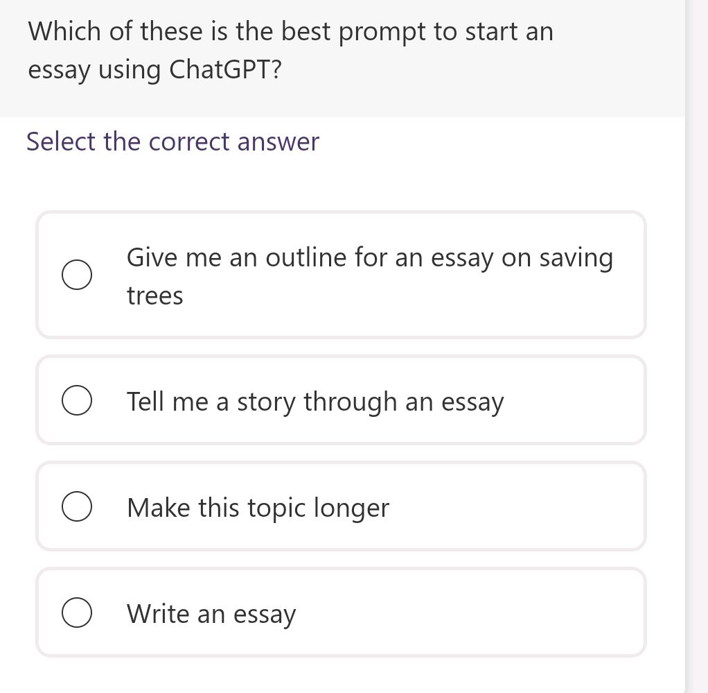 Which of these is the best prompt to start | StudyX