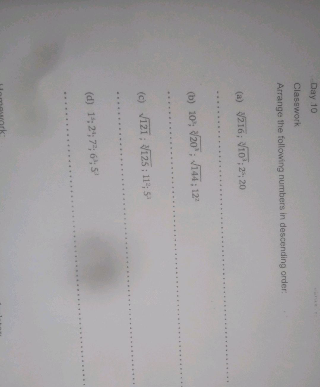 Arrange the following numbers in descending | StudyX