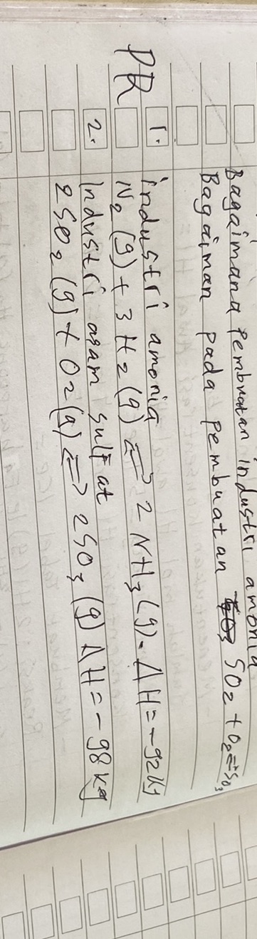 Bagaimana Pembuatan industri amonia Bagaiman | StudyX