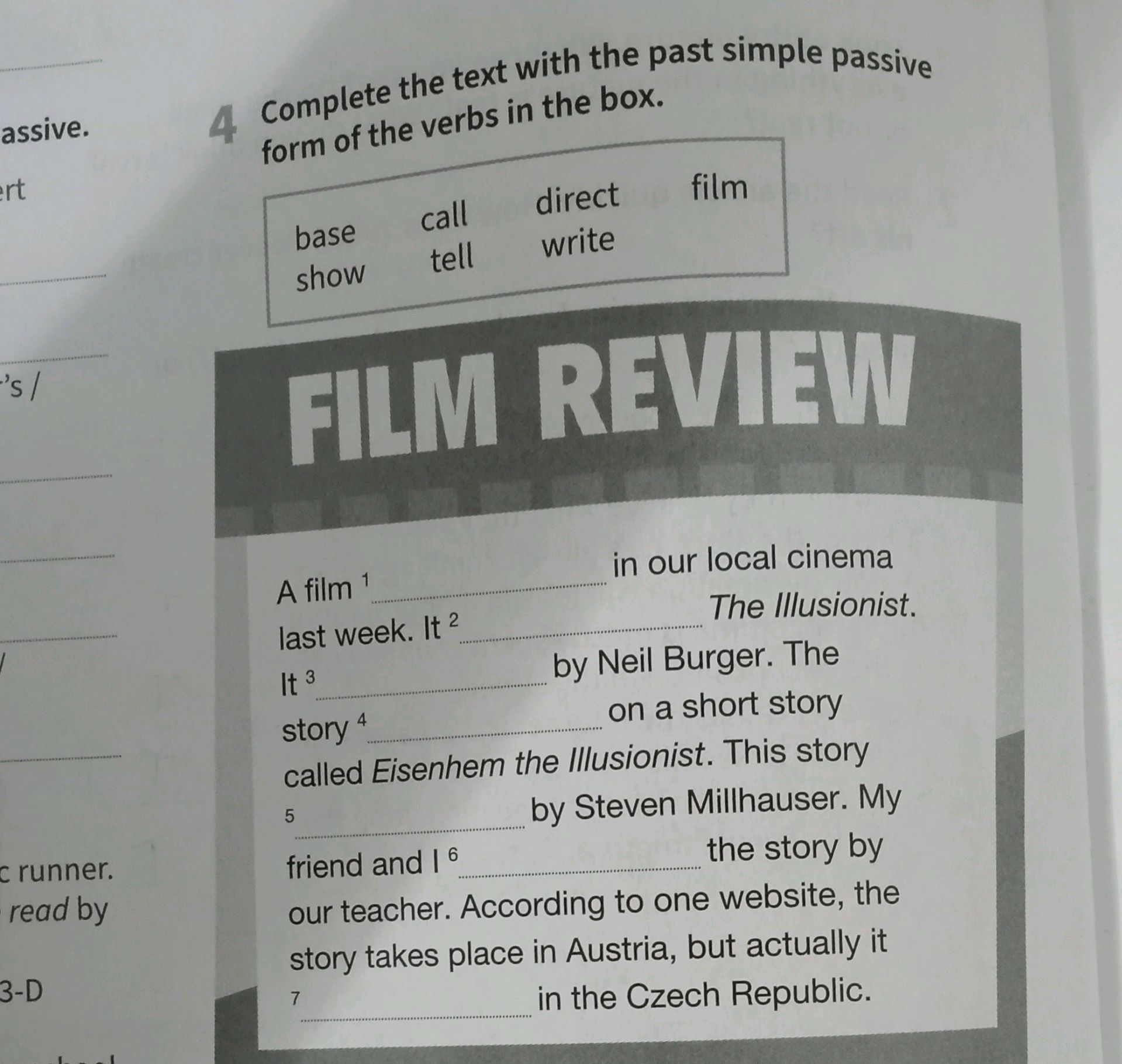 Complete the text with the past simple | StudyX