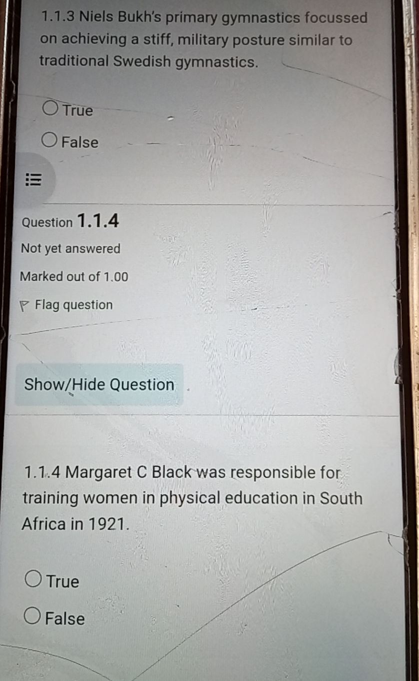 1.1.3 Niels Bukh's primary gymnastics | StudyX