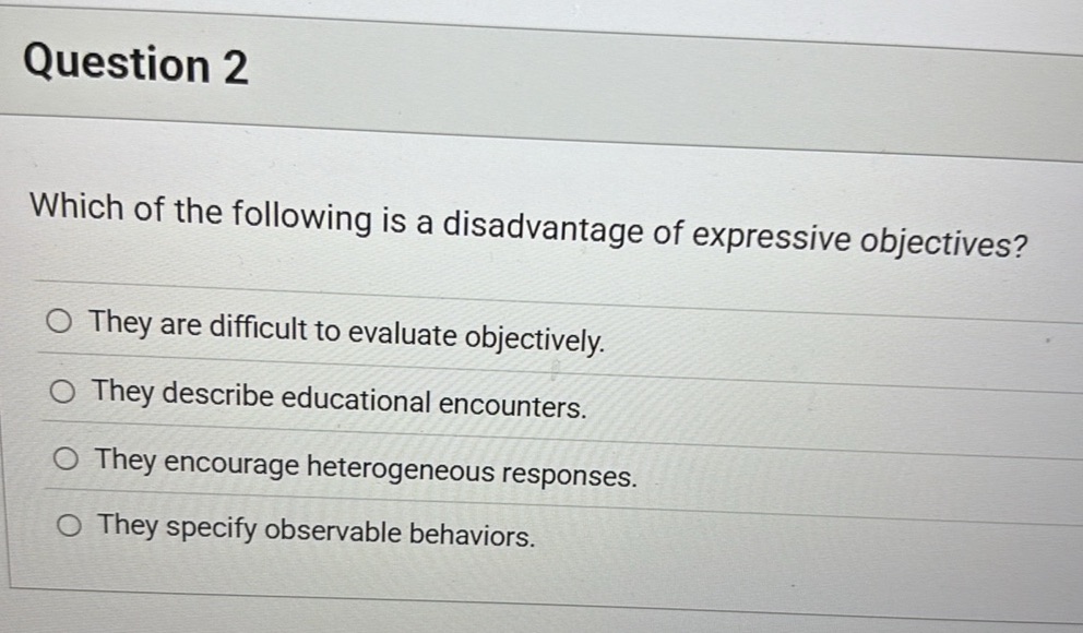 Which of the following is a disadvantage of | StudyX