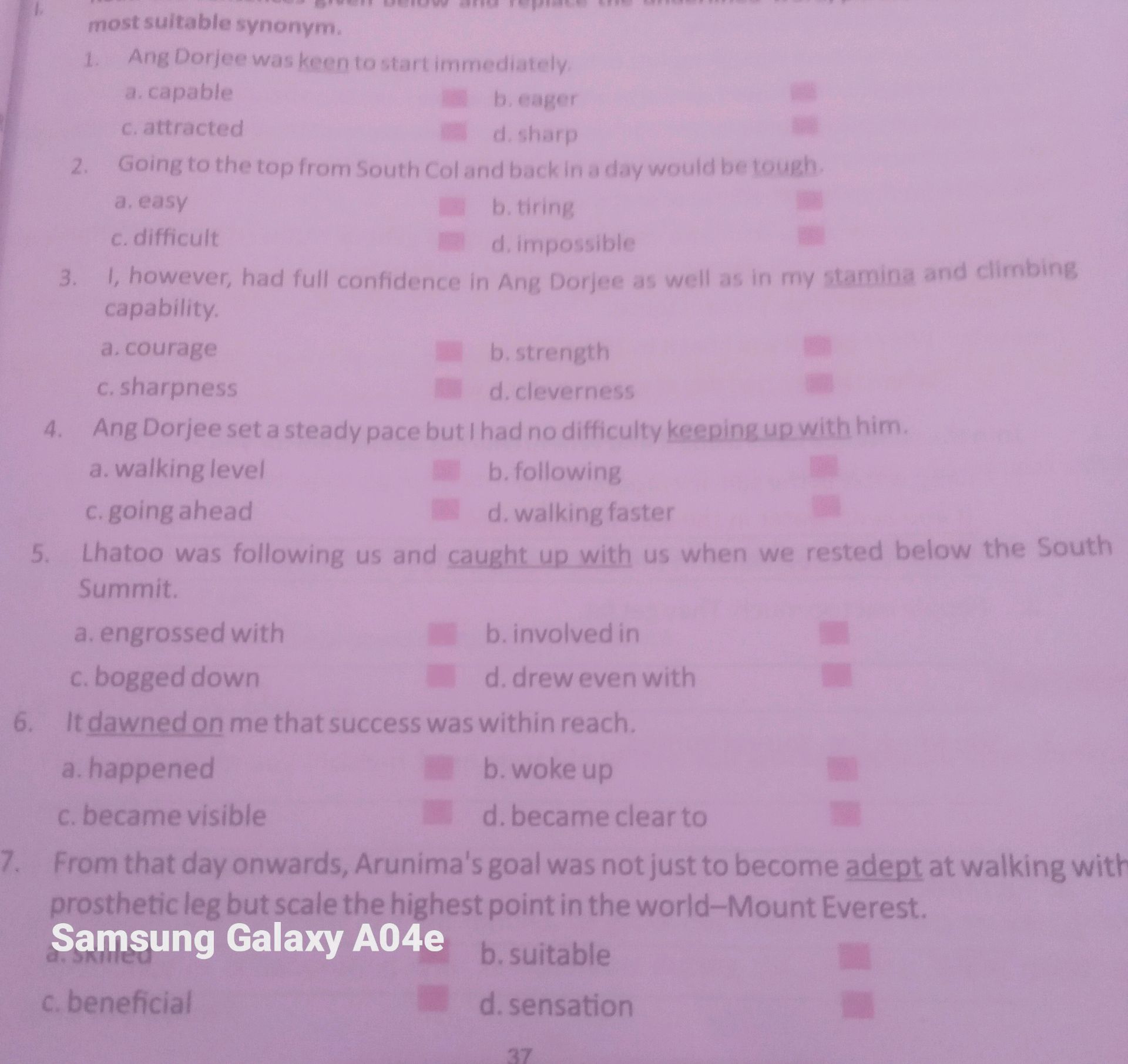 Replace the underlined words with the most | StudyX