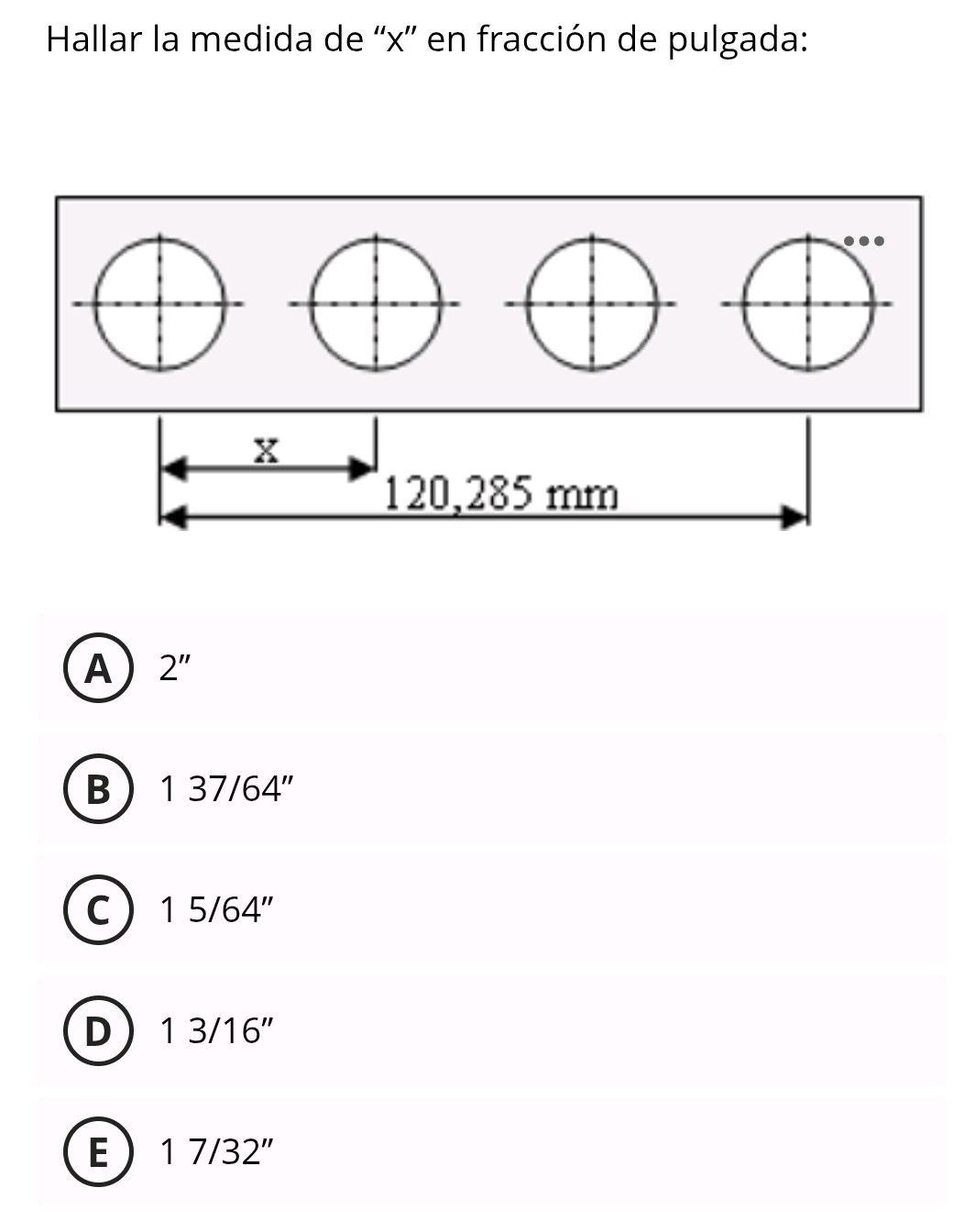 Hallar la medida de "x" en fracción de | StudyX