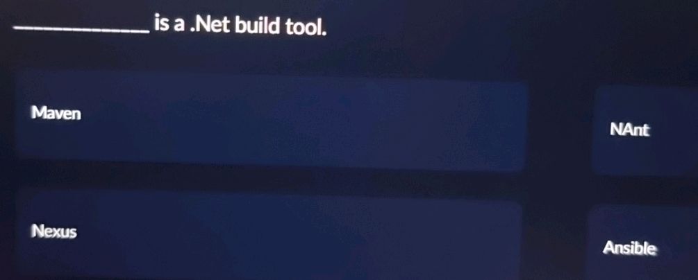 is a .Net build tool. Maven Nexus | StudyX