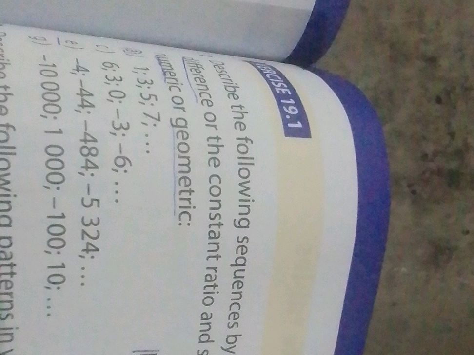 Describe the following sequences by | StudyX