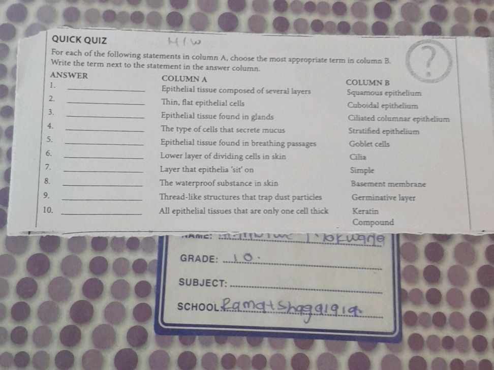 For each of the following statements in | StudyX