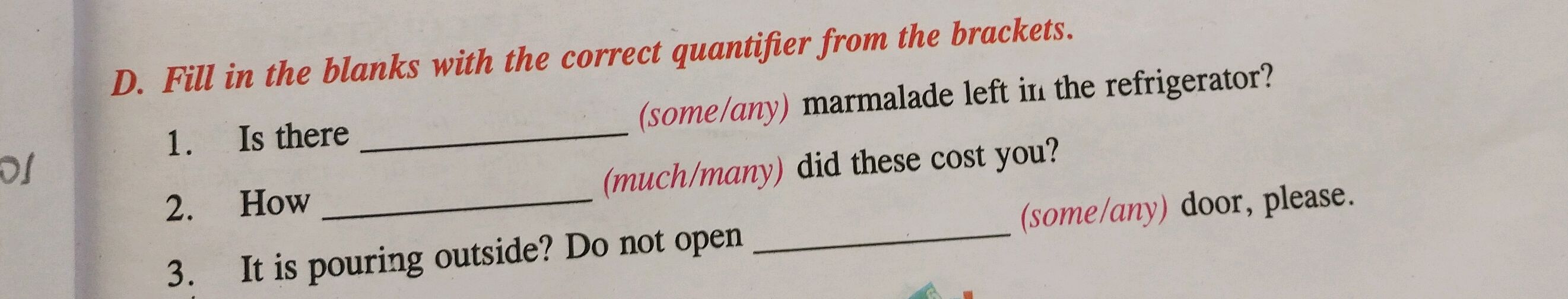 D. Fill in the blanks with the correct | StudyX