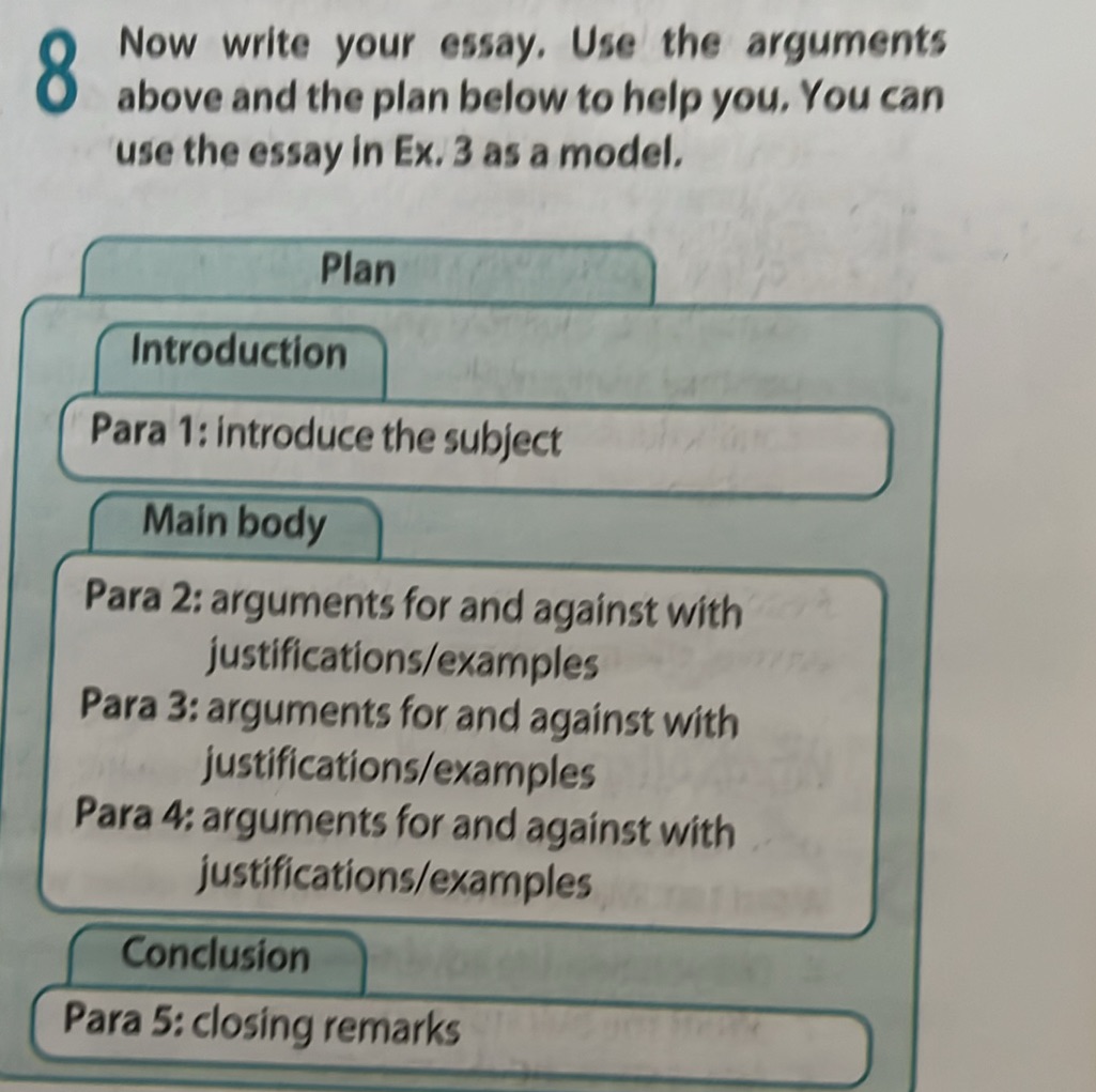 Now write your essay. Use the arguments | StudyX