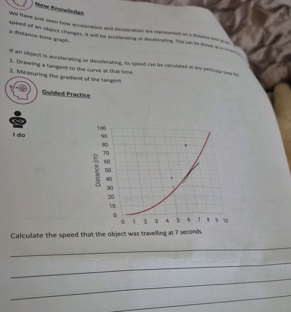 Calculate the speed that the object was | StudyX