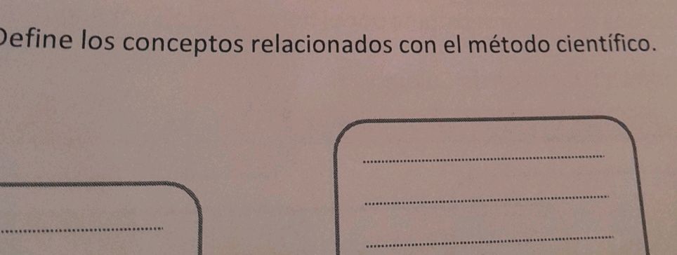 Define los conceptos relacionados con el | StudyX