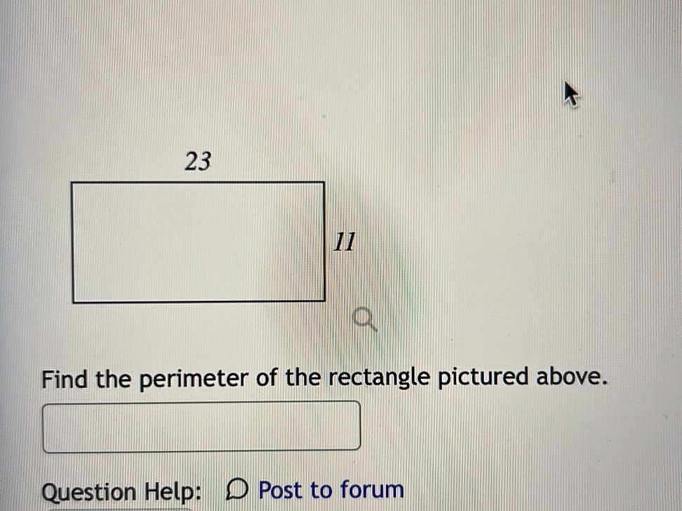 Find the perimeter of the rectangle pictured | StudyX