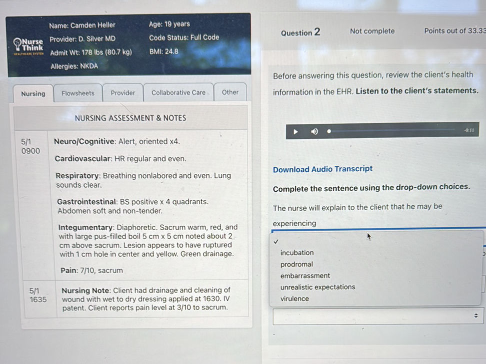 Complete the sentence using the drop-down | StudyX