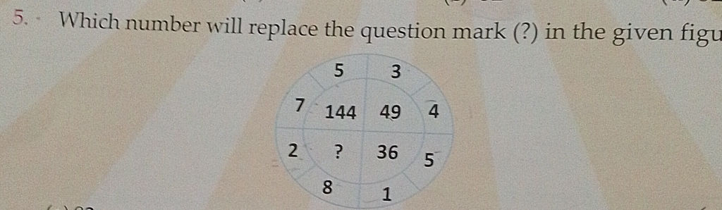Which number will replace the question mark | StudyX