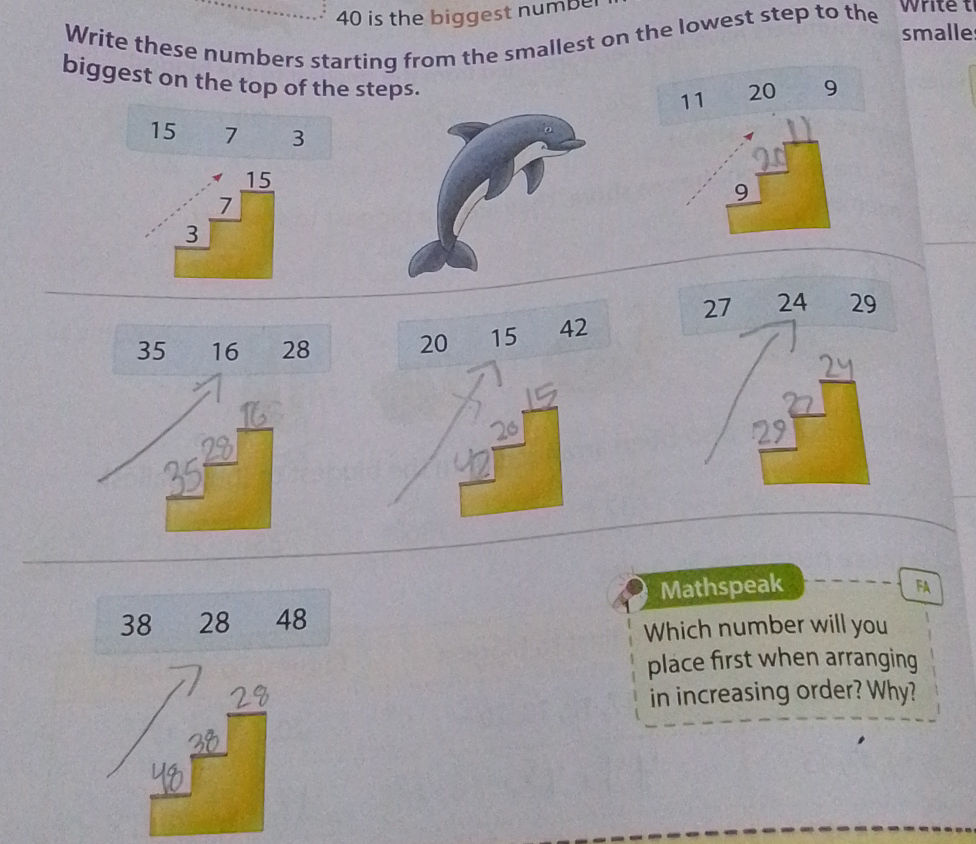 Write these numbers starting from the | StudyX