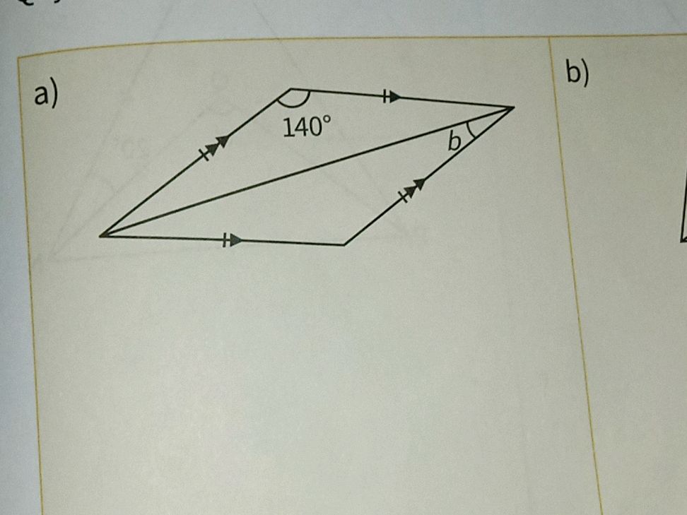 a) Diagram with a parallelogram. One | StudyX