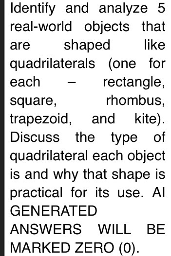 Identify and analyze 5 real-world objects | StudyX