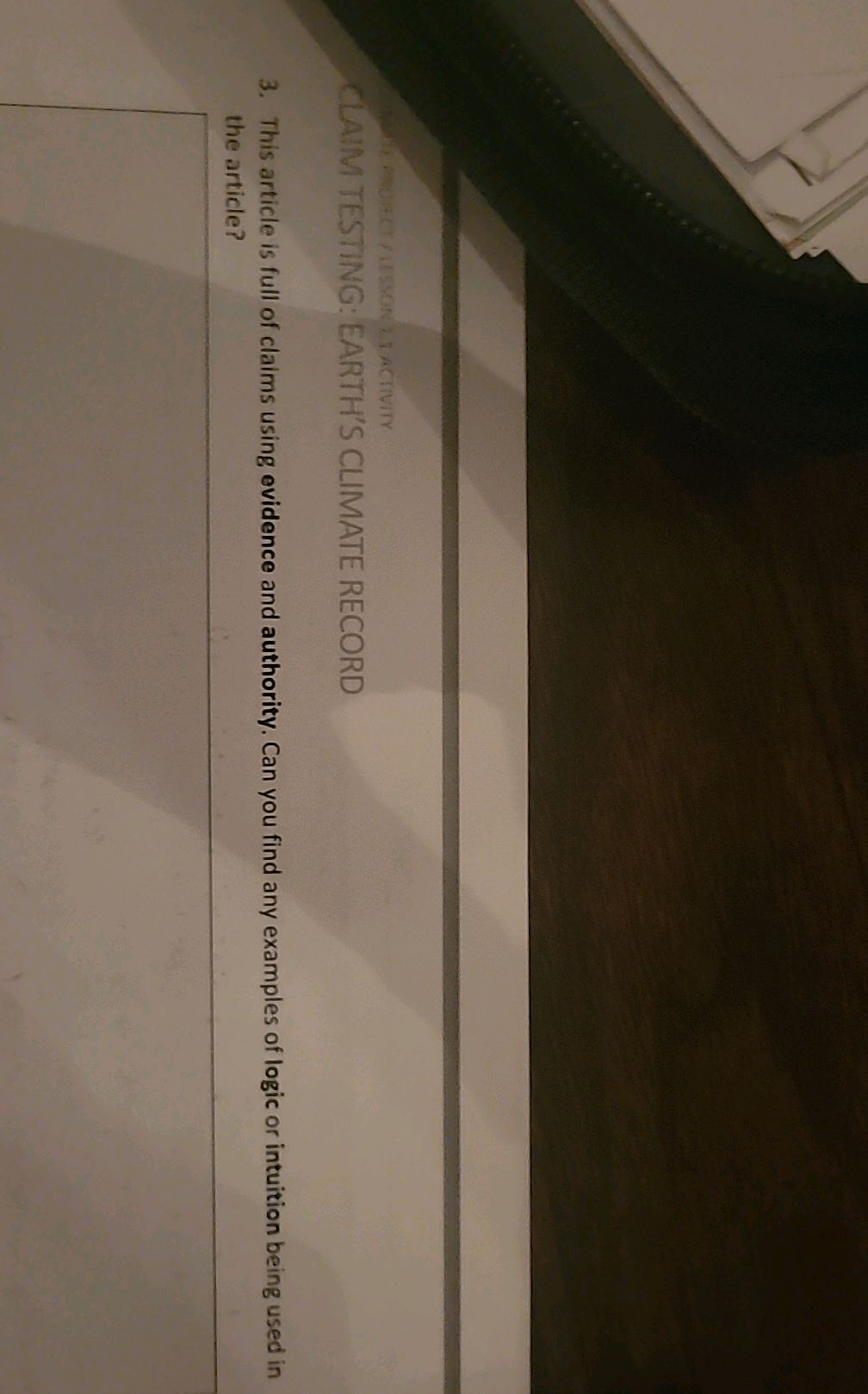 3. This article is full of claims using | StudyX