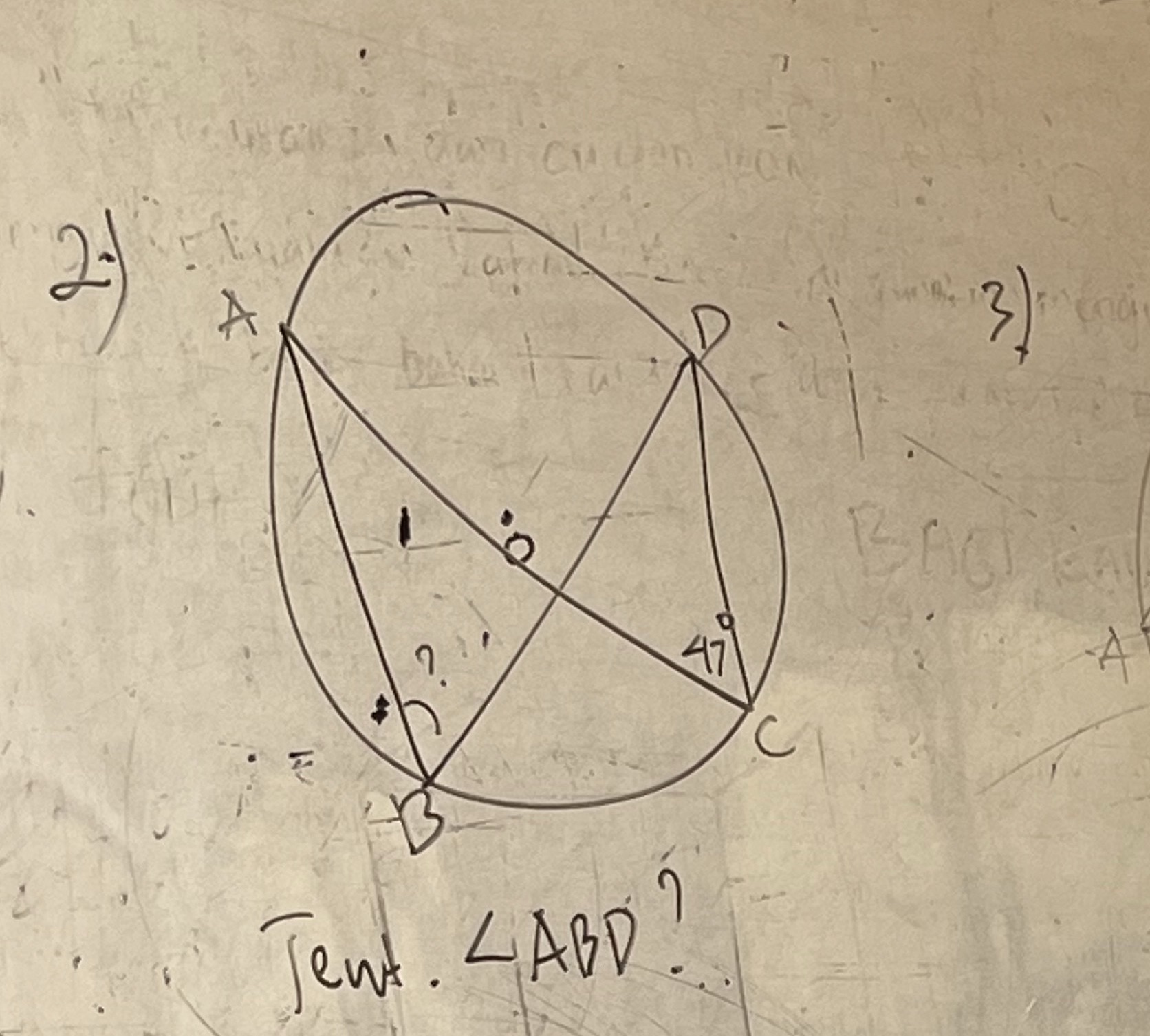 Find Angle ABD in Circle Geometry | StudyX