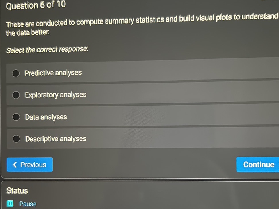 Question 6 of 10 These are conducted to | StudyX