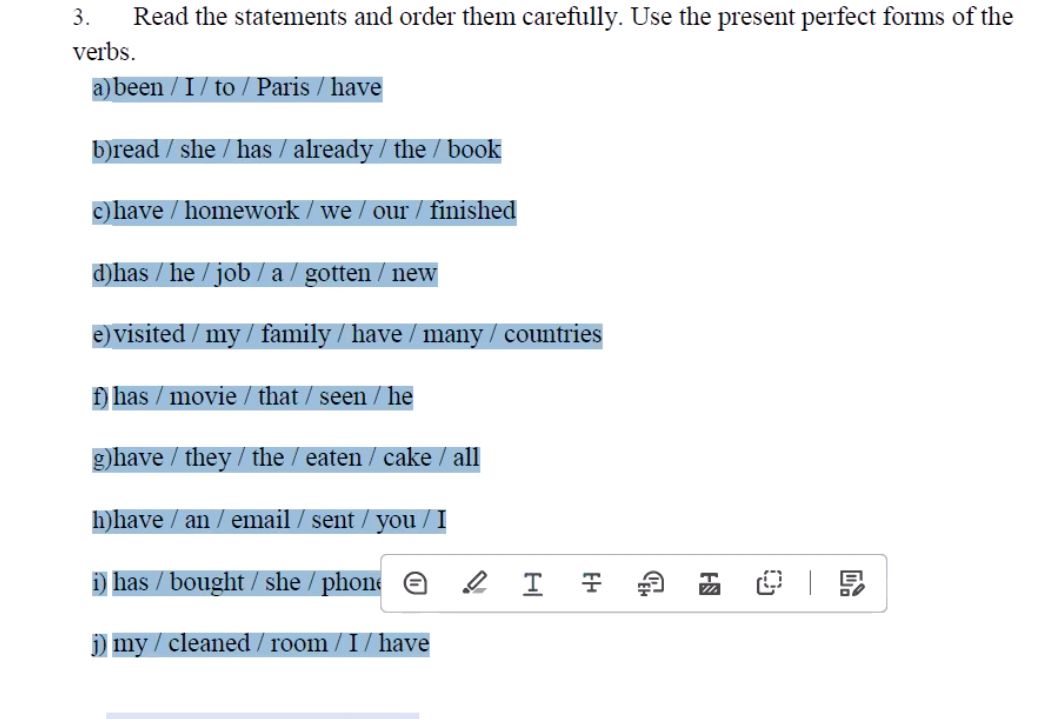 3. Read the statements and order them | StudyX