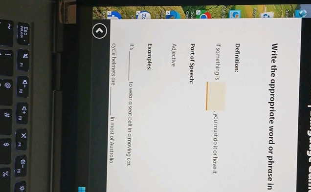 Write the appropriate word or phrase in | StudyX