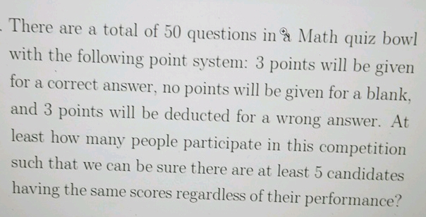 There are a total of 50 questions in Math | StudyX