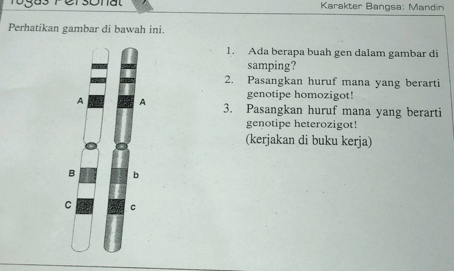 Karakter Bangsa Mandiri Perhatikan gambar di | StudyX