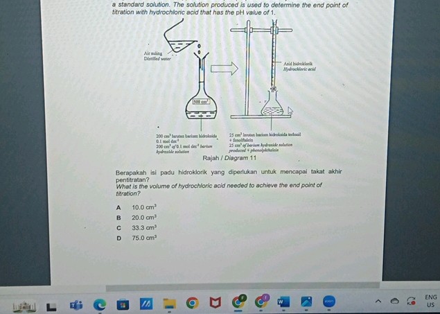 a standard solution The solution produced | StudyX