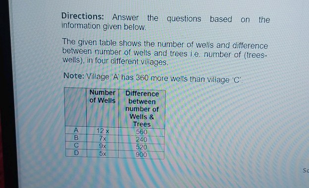 Directions Answer the questions based on | StudyX